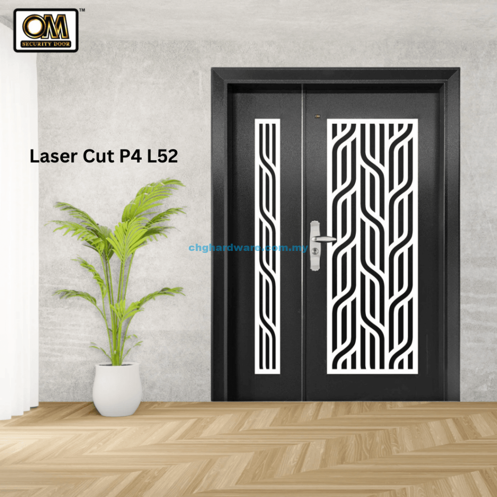 OM Security Door Laser Cut Series P4-L52 - chghardware